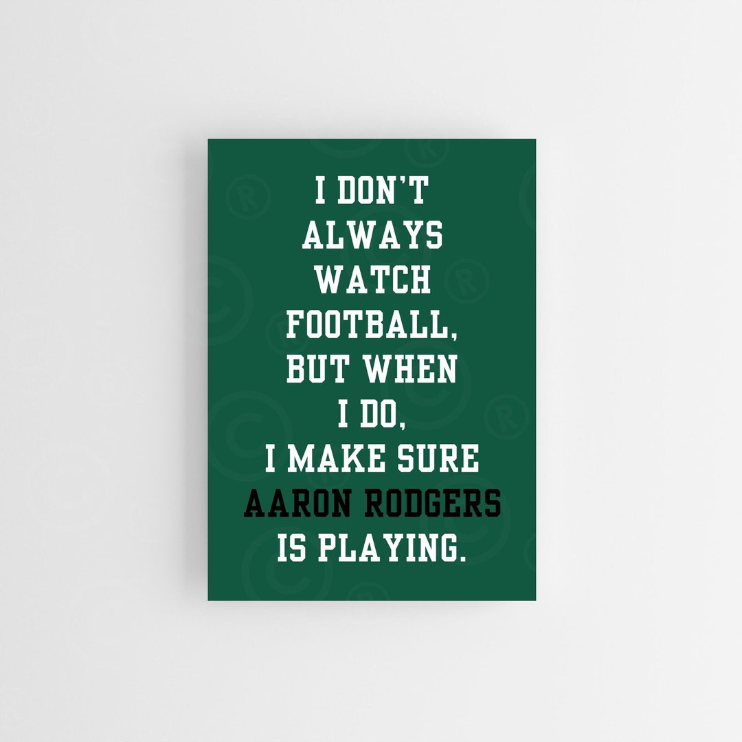 Aaron Rodgers With Jets Poster, Aaron Rodgers Wall Art, Aaron Rodgers ...