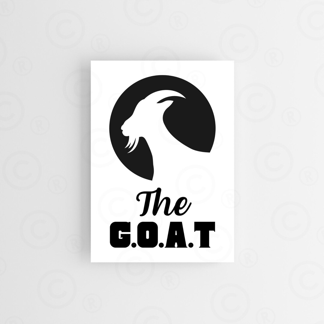 The Goat Wall Art, Wall Art for Gym, the Goat Poster, the Goat ...