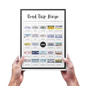 Road Trip Bingo Printable Game for Kids & Adults | Car Ride Travel ...