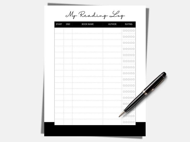 Reading Log Printable, Printable Reading Log, Reading Tracker, Books I ...