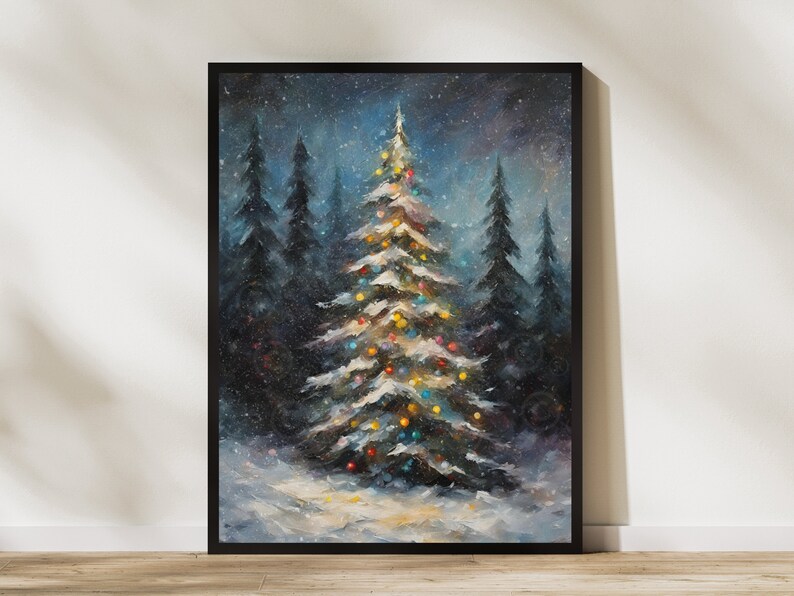 Christmas Tree Wall Art Christmas Tree Print Christmas Tree - Etsy