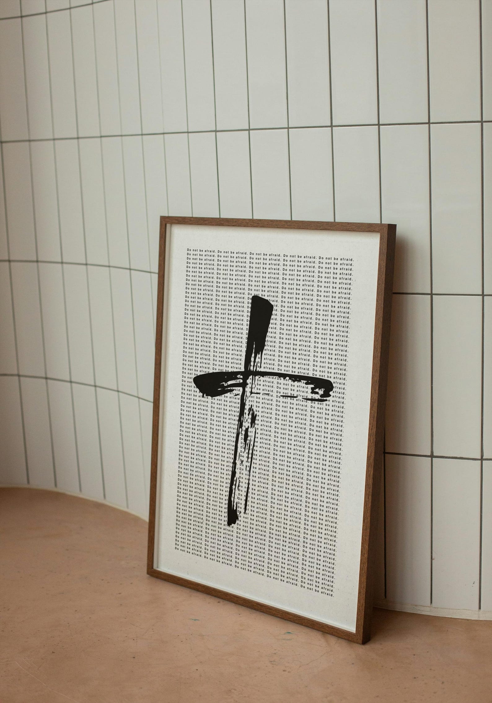 Do Not Be Afraid Scripture Wall Art, Black & White Christian Print ...