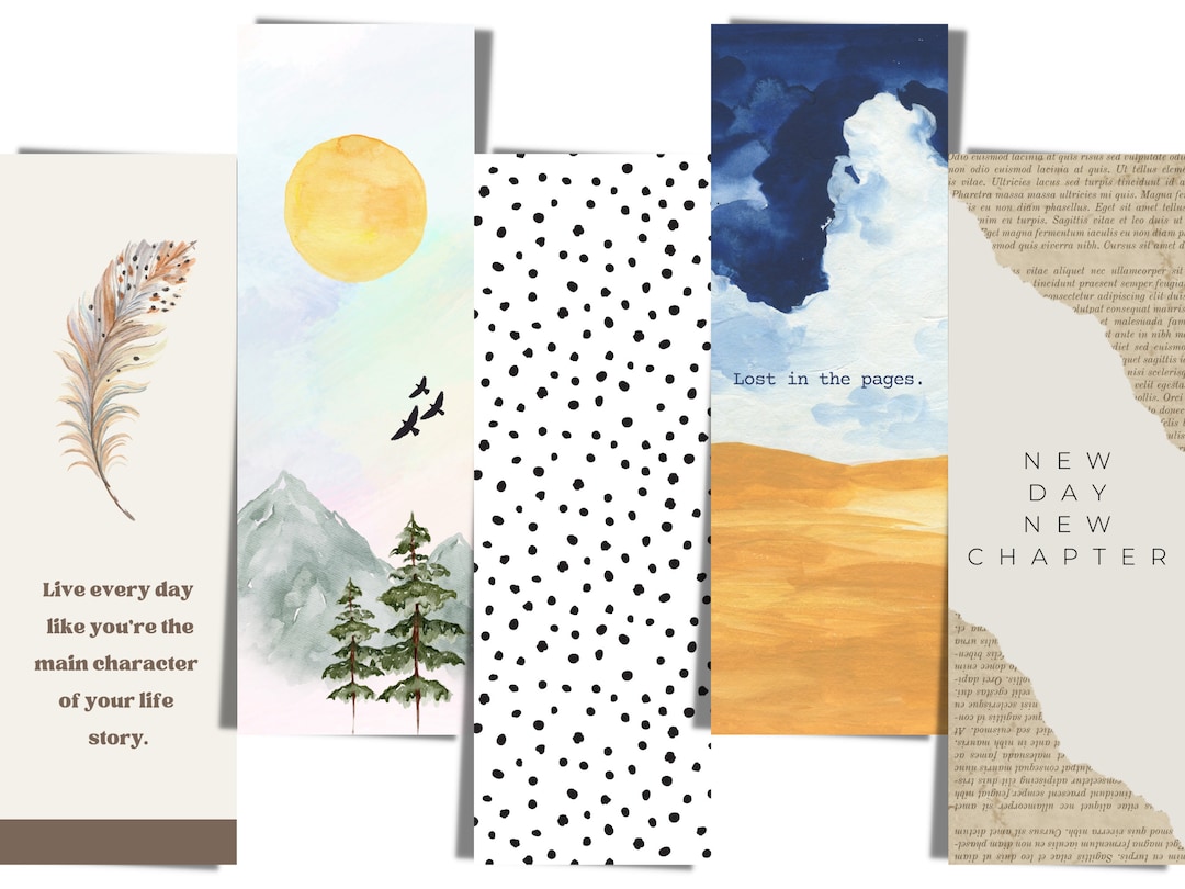 Printable Bookmarks, Printable Bookmarks Bundle, Printable Bookmarks ...