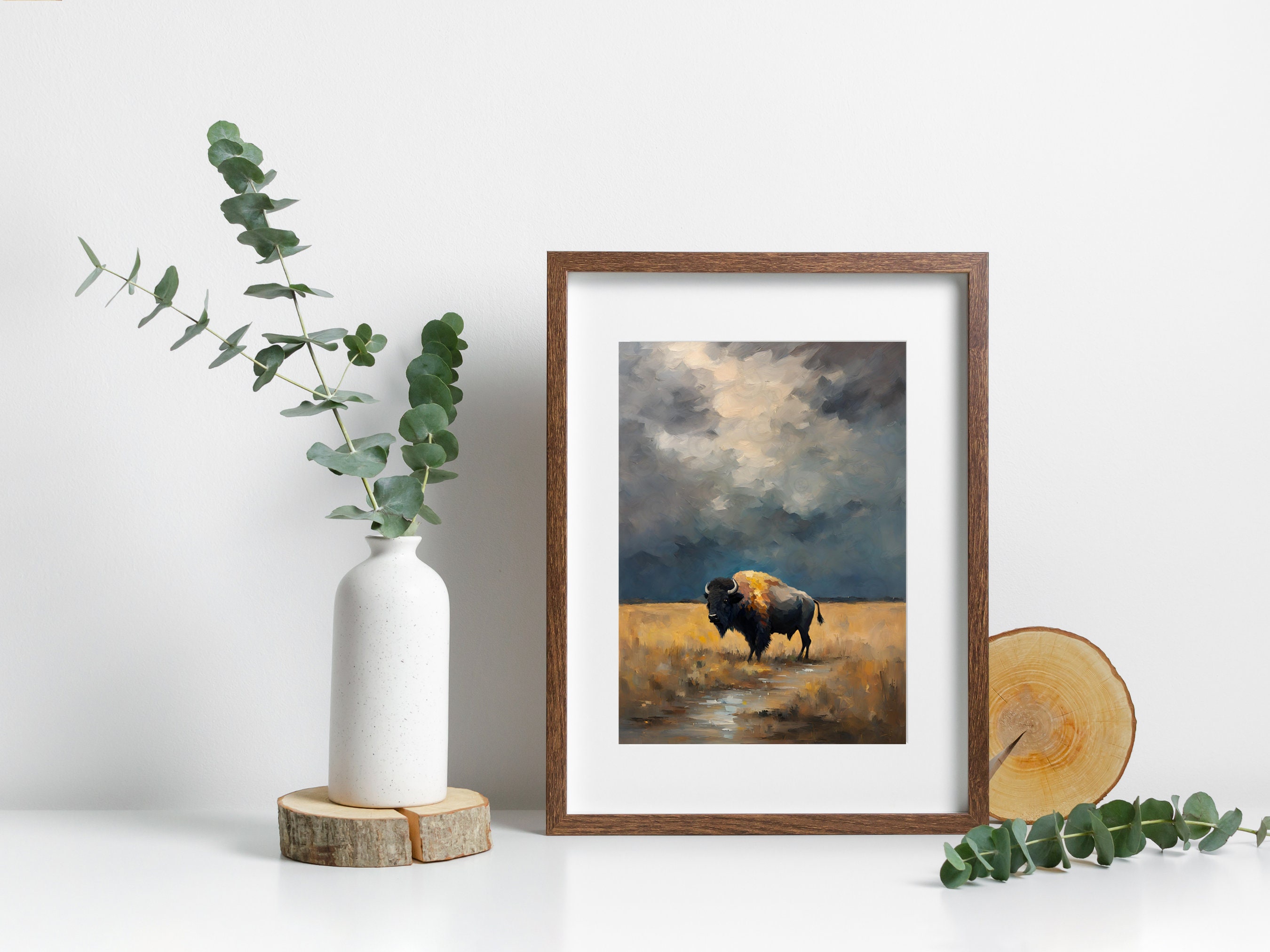 Bison Wall Art, Bison Art, Buffalo Wall Art, Buffalo Art, Bison Print ...