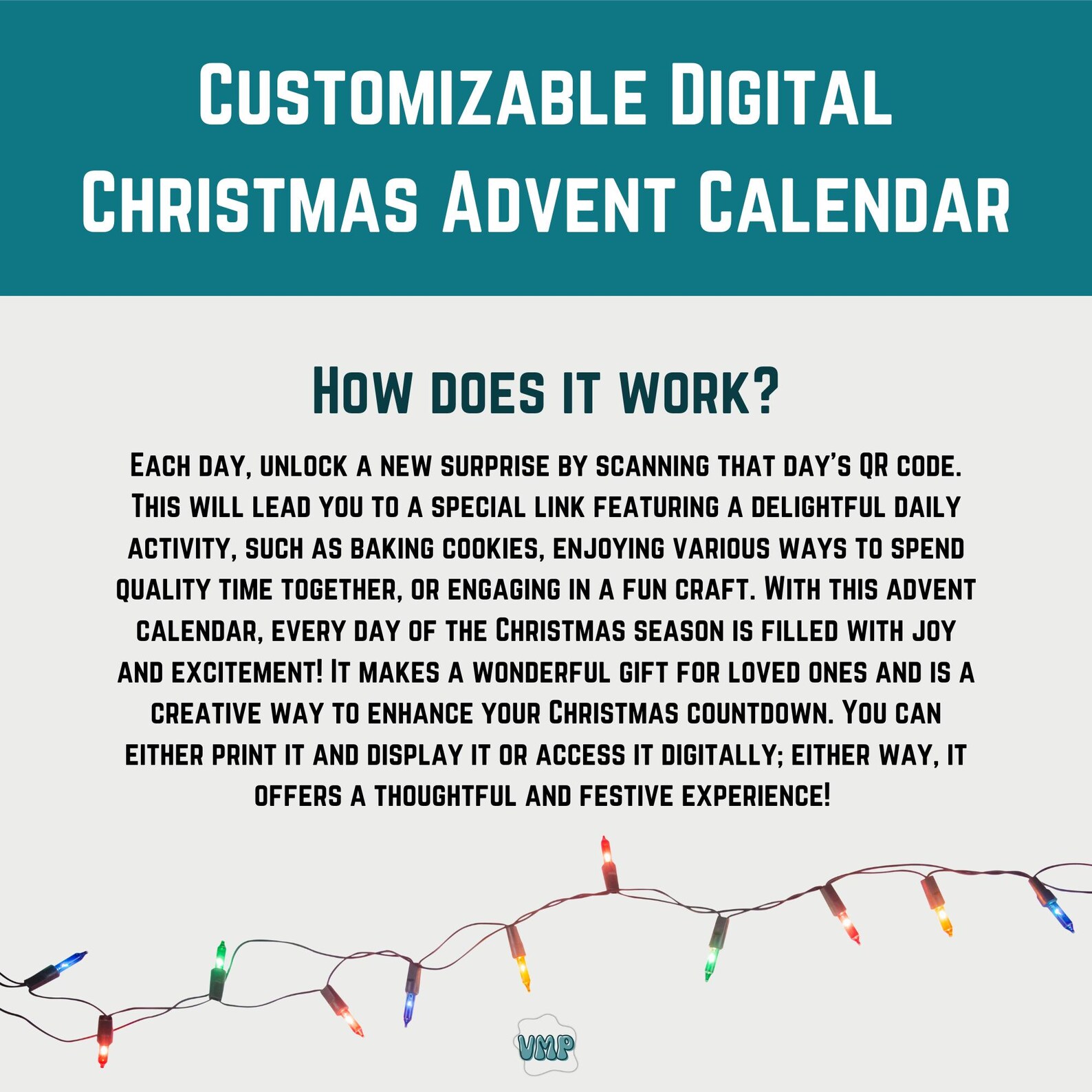 Customizable Digital Christmas Advent Calendar: Daily Family Activities ...