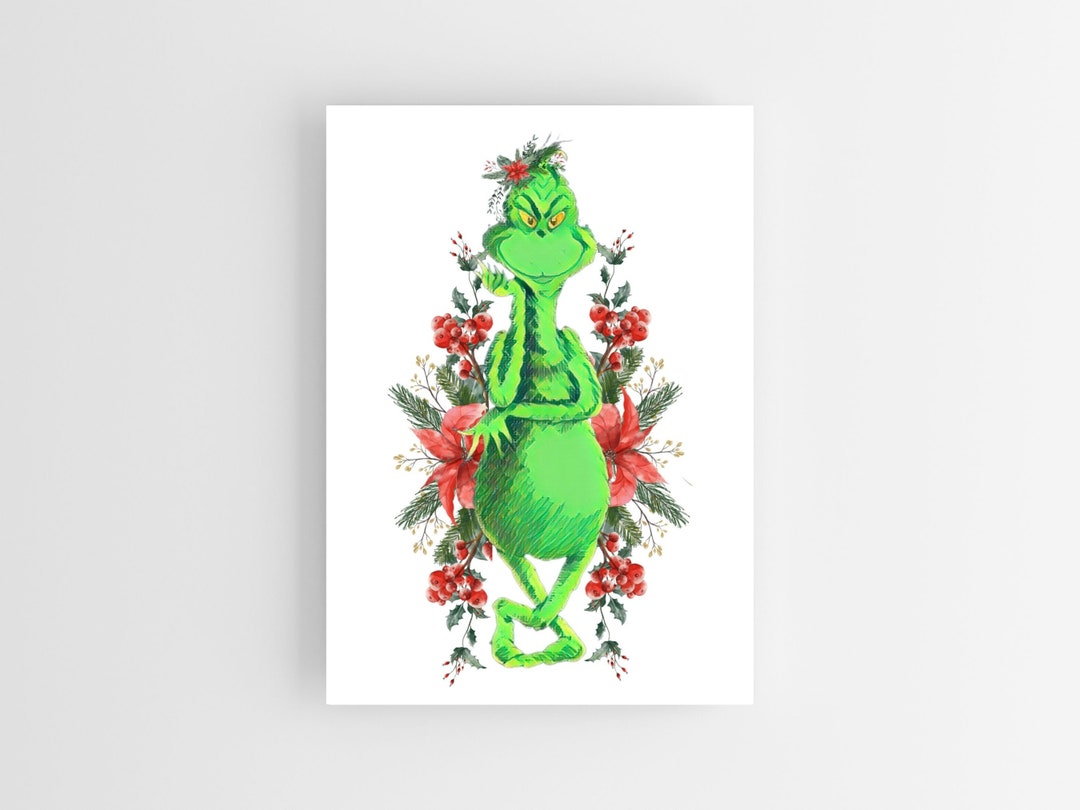 Grouch Wall Art, Grouch Poster, Christmas Wall Art, Christmas Print ...