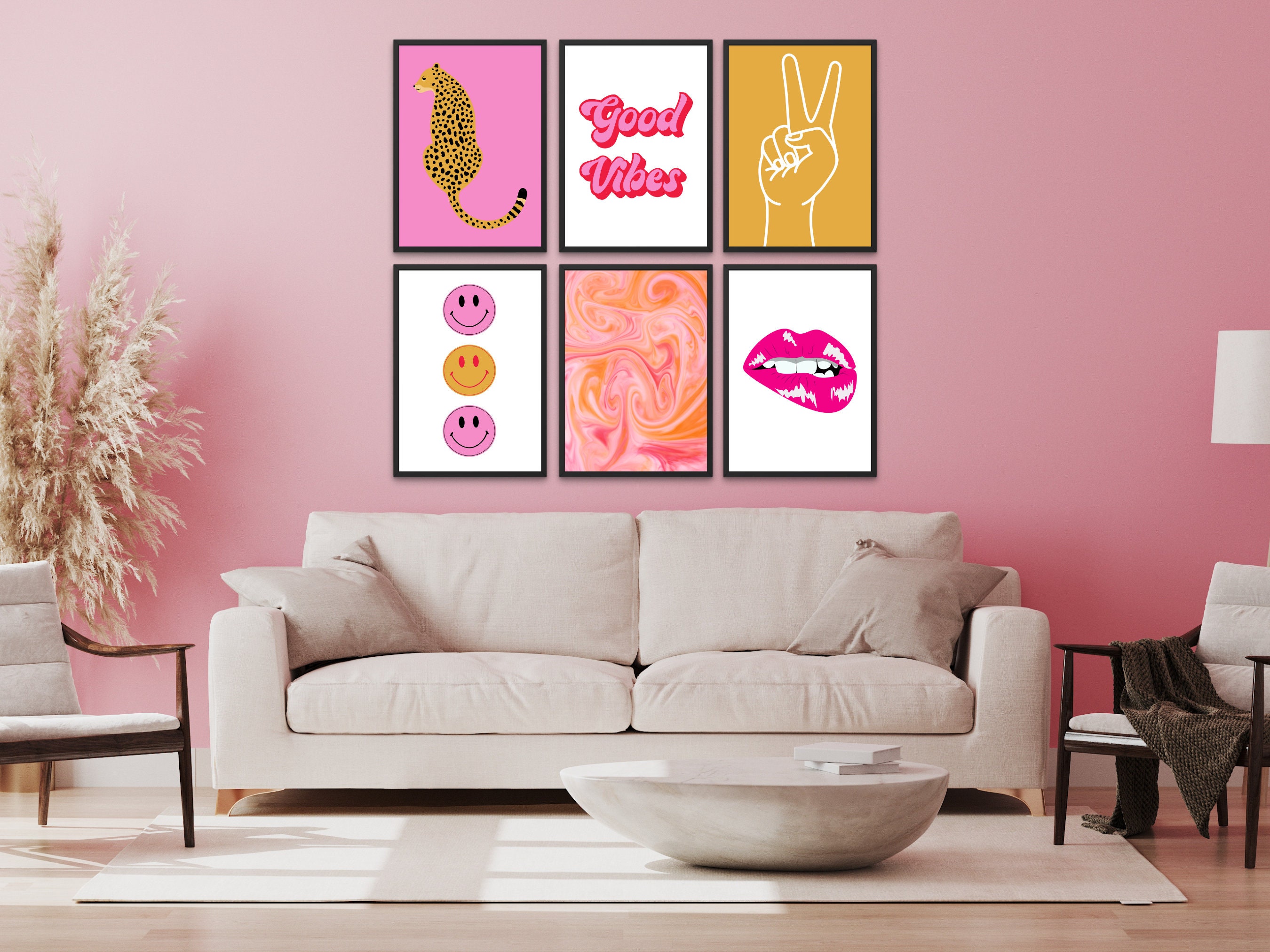 Preppy Room Decor, Poster Print, Prints, Preppy, Wall Art, Peace ...