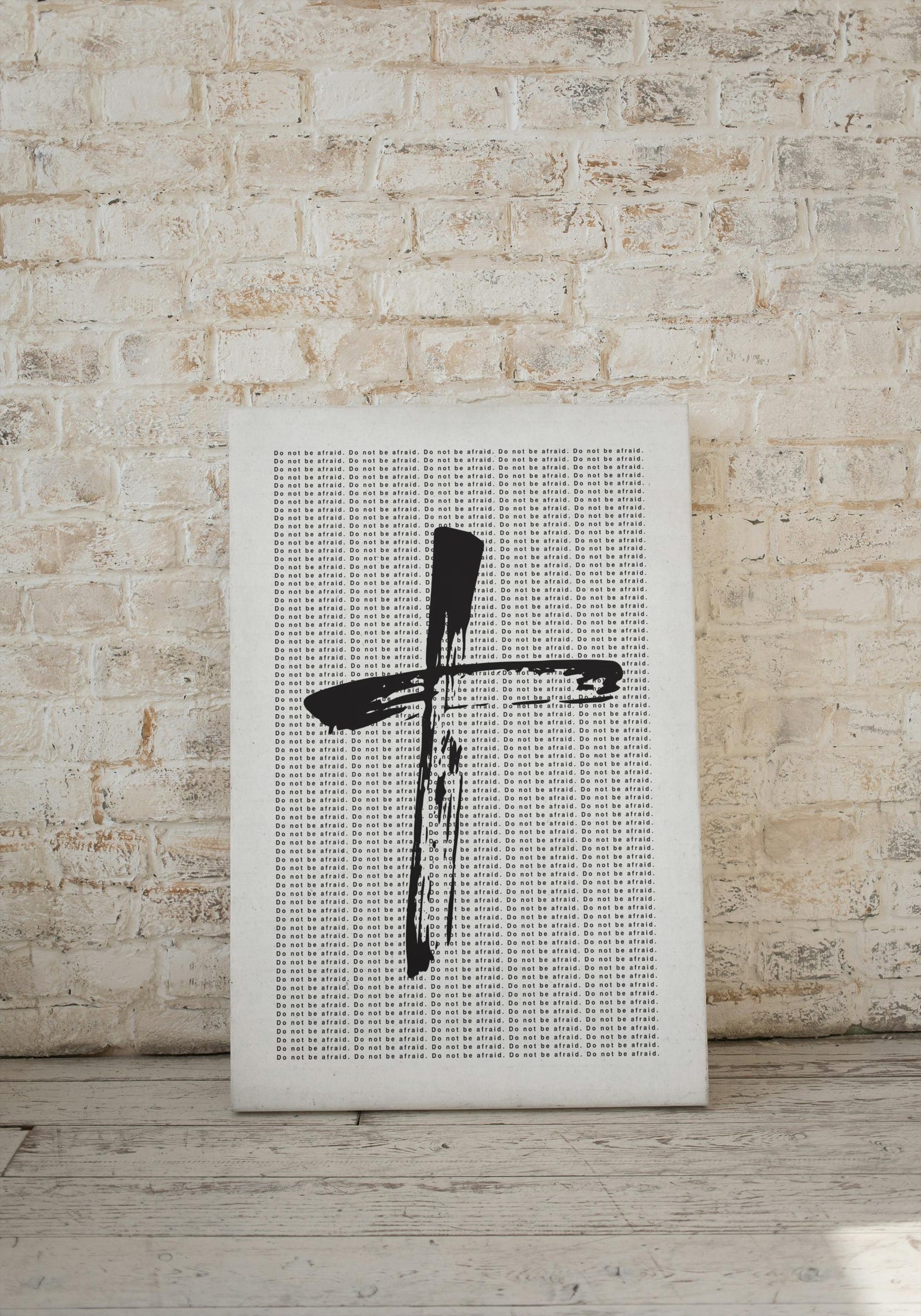 Do Not Be Afraid Scripture Wall Art, Black & White Christian Print ...