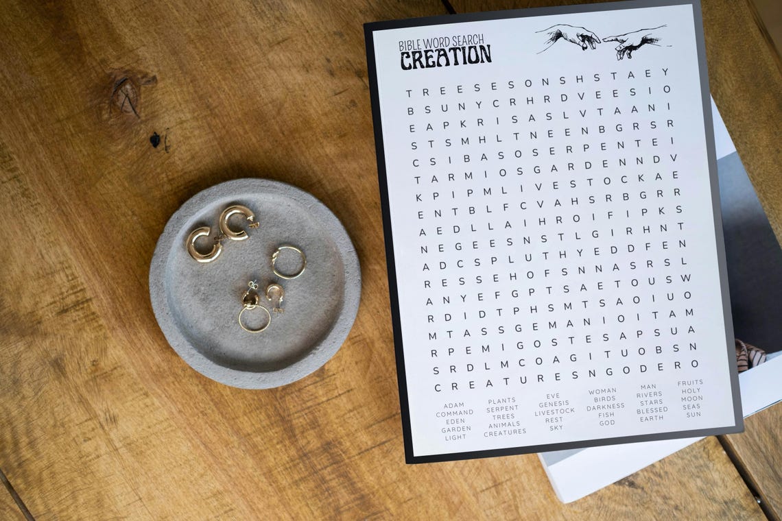 Bible Word Search Printable | Christian Puzzle | Faith-based Activity ...