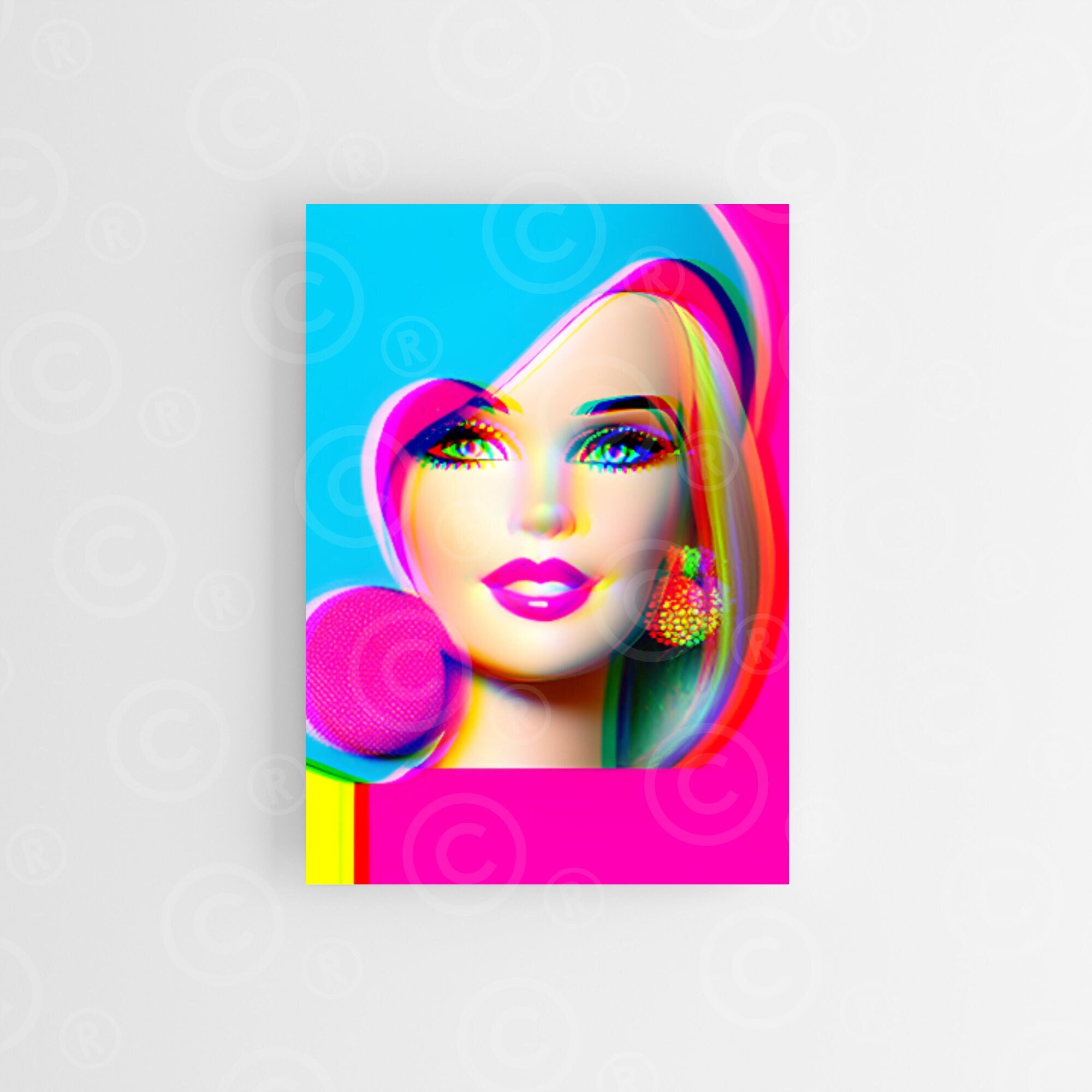 Barbie Wall Art, Barbie Wall Decor, Barbie Wall Print, Barbie Wall Art ...