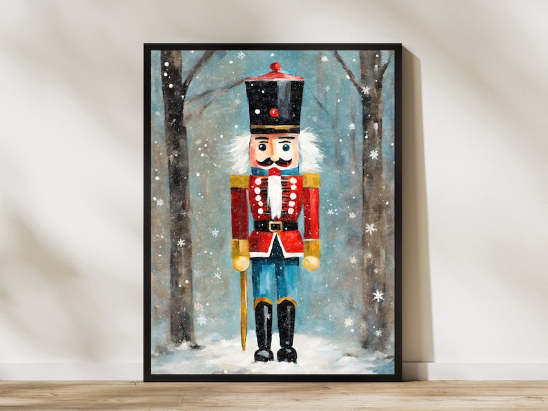 Nutcracker Wall Art, Nutcracker Painting, Nutcracker Print, Nutcracker ...