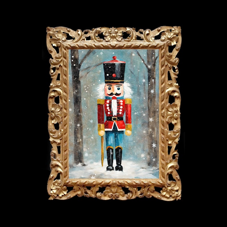 Nutcracker Wall Art, Nutcracker Painting, Nutcracker Print, Nutcracker ...