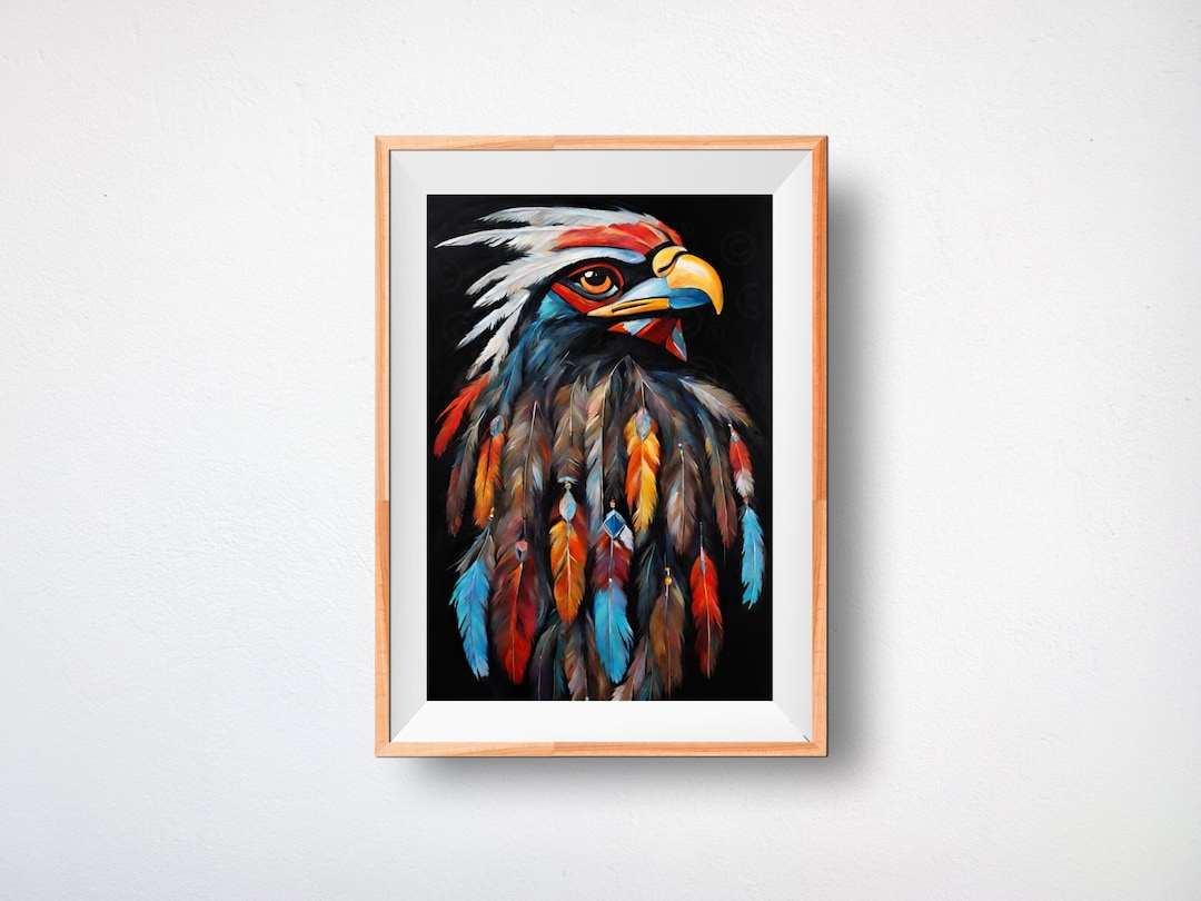 Native American Wall Art, Native American Decor, Thunderbird Wall Art ...