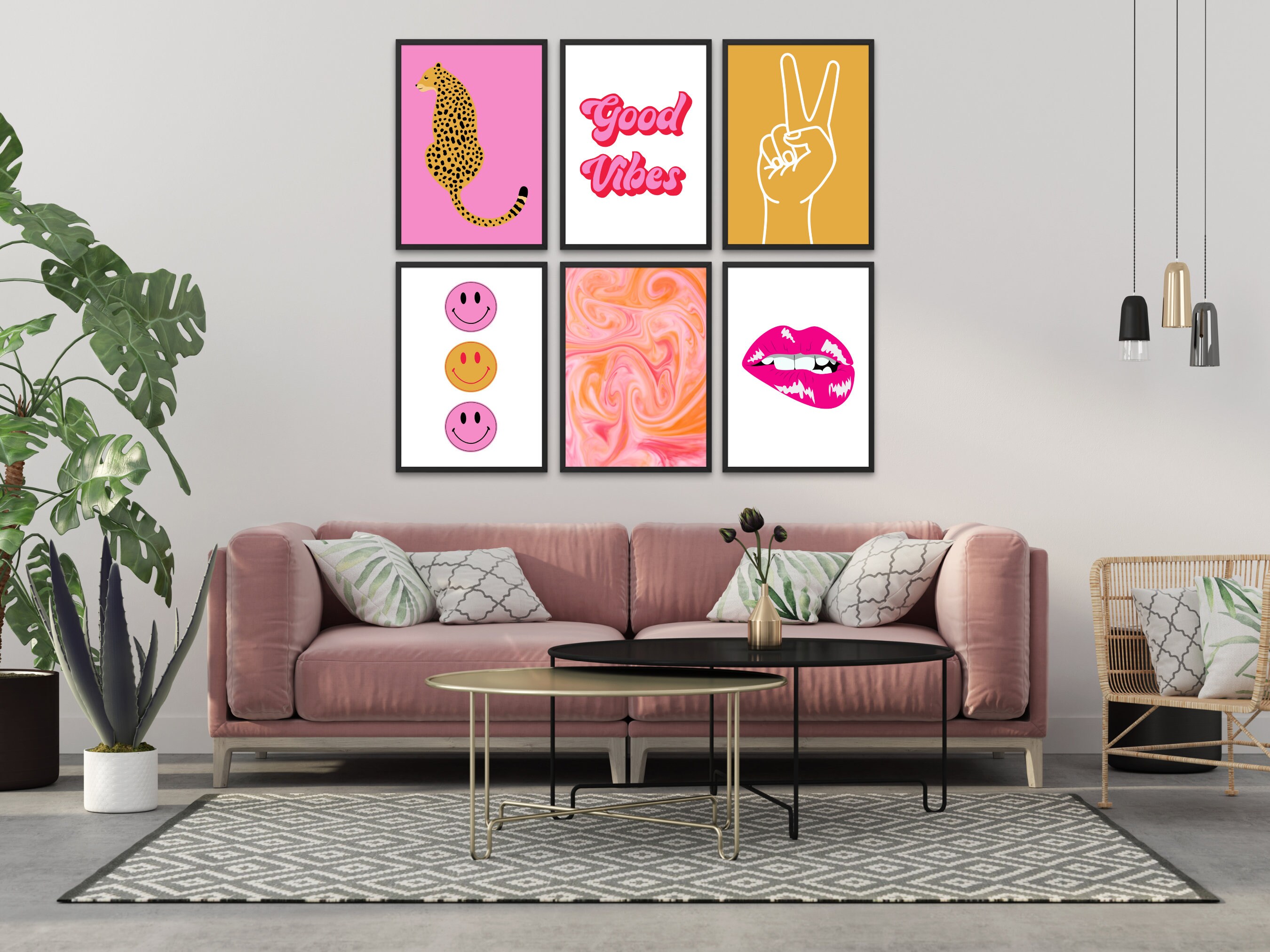 Preppy Room Decor, Poster Print, Prints, Preppy, Wall Art, Peace ...