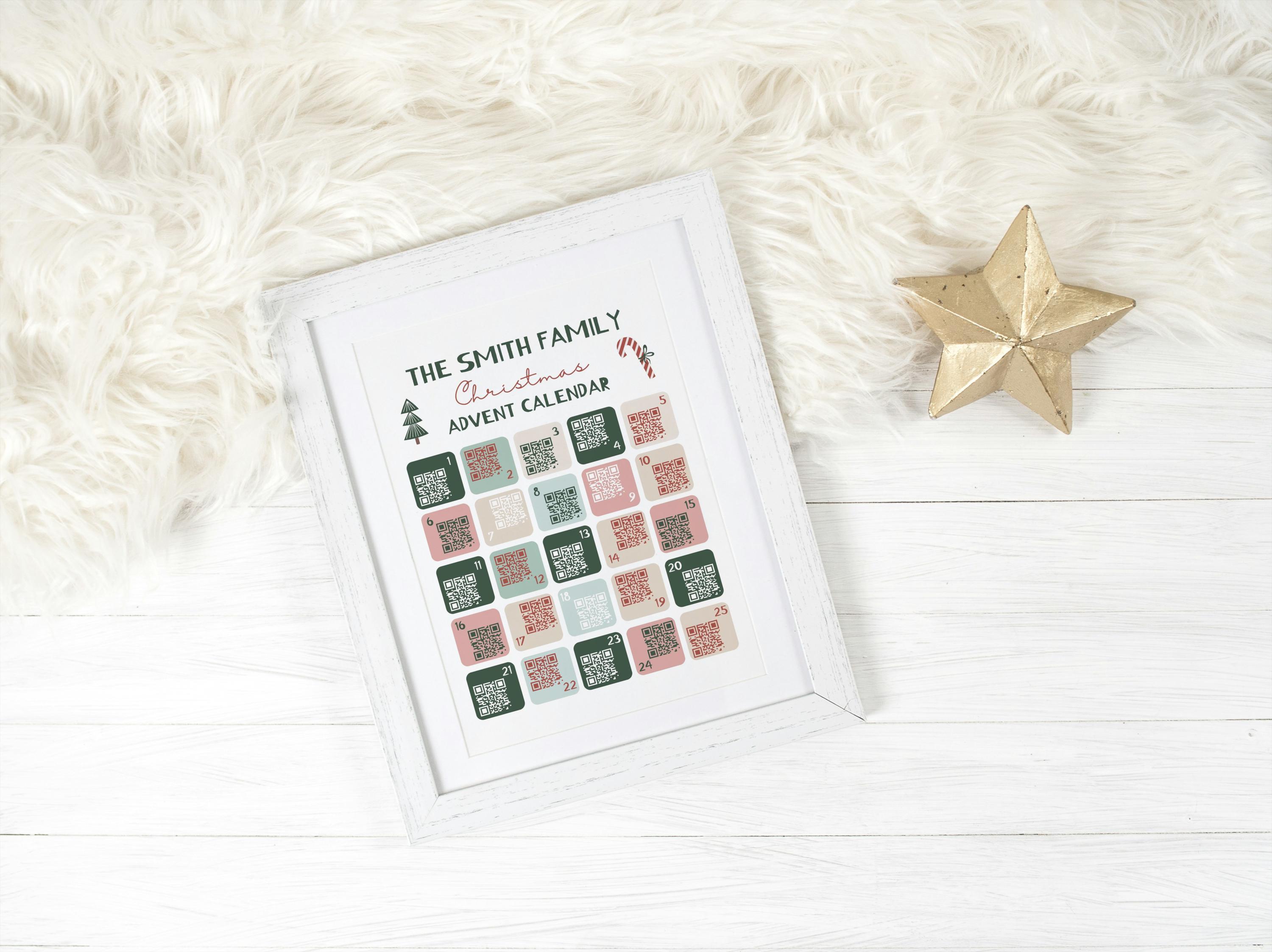 Customizable Digital Christmas Advent Calendar: Daily Family Activities ...
