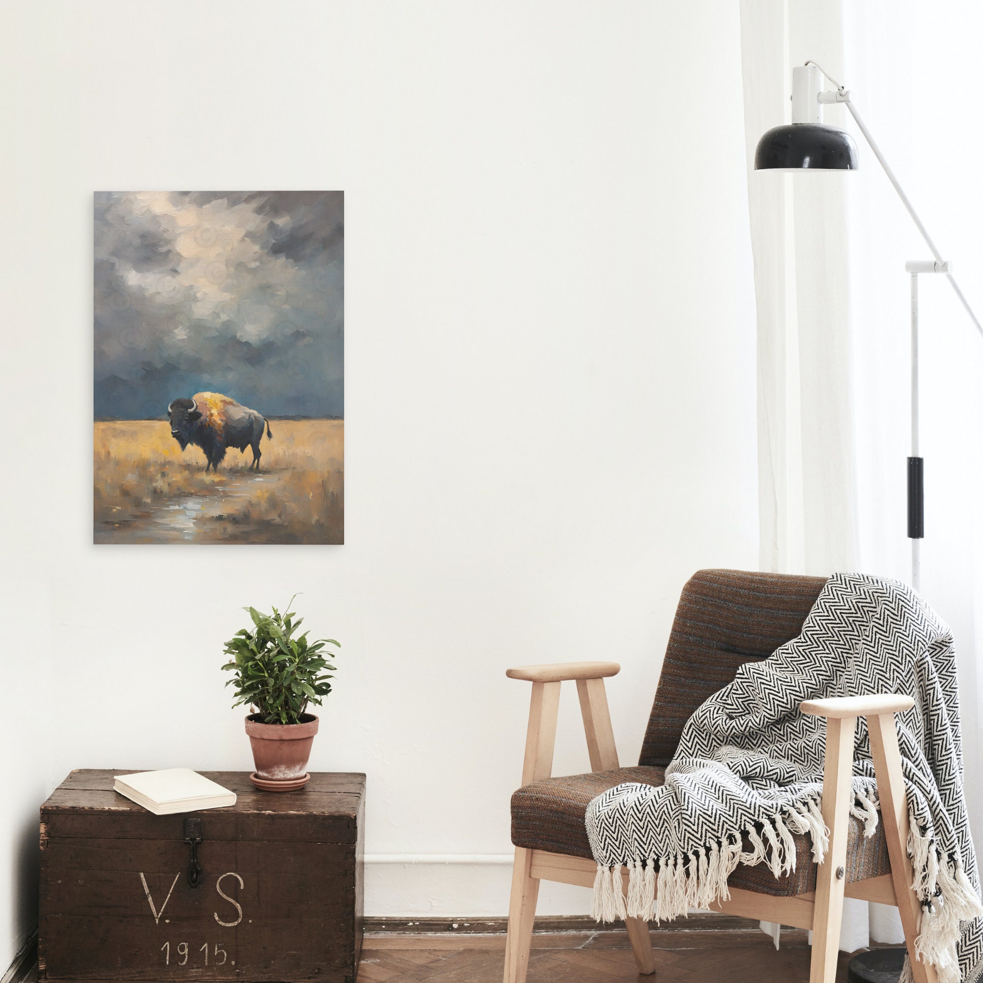 Bison Wall Art, Bison Art, Buffalo Wall Art, Buffalo Art, Bison Print ...