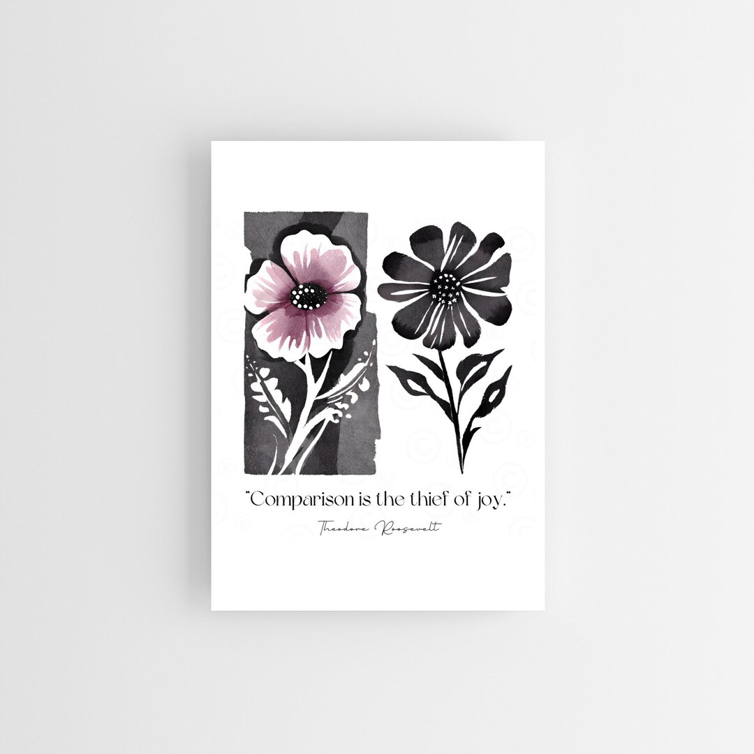 Comparison is the Thief of Joy, Scripture Wall Art, Scripture Wall ...