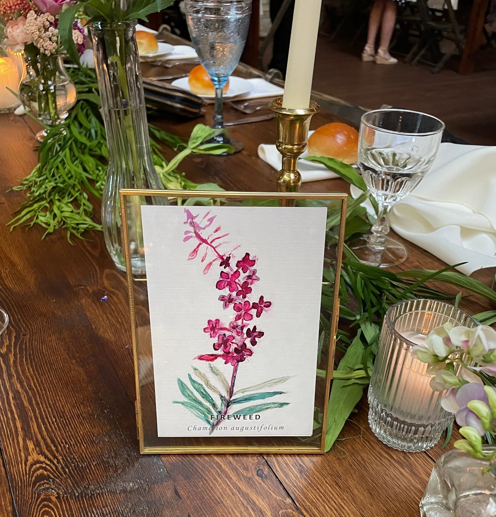 Wildflower Table Cards/ Floral Table Cards/ Watercolor Table Cards ...