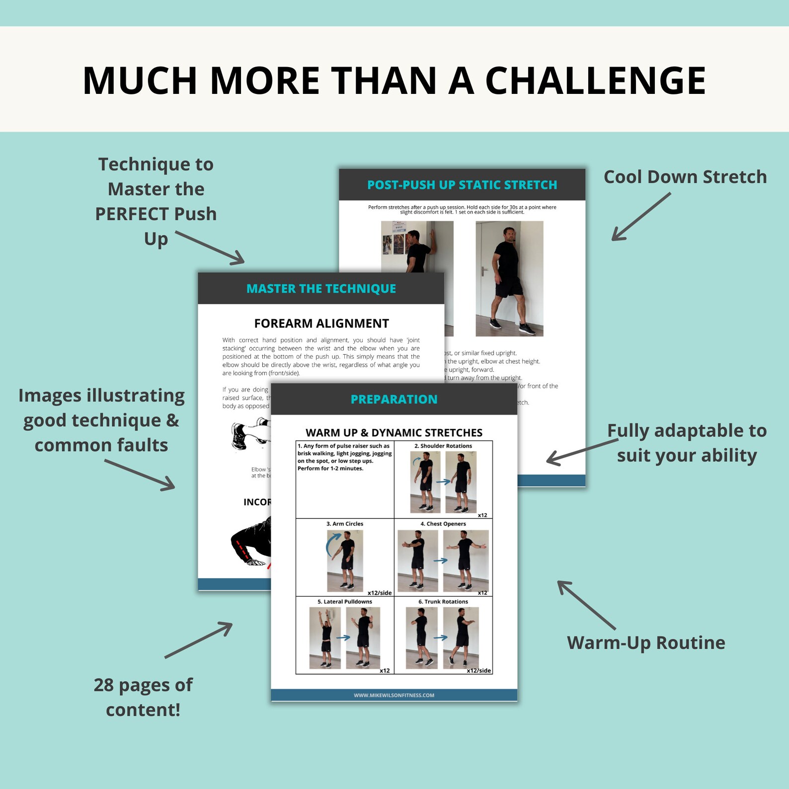 30 Day Beginner Push up Challenge | Press up Challenge | Printable ...