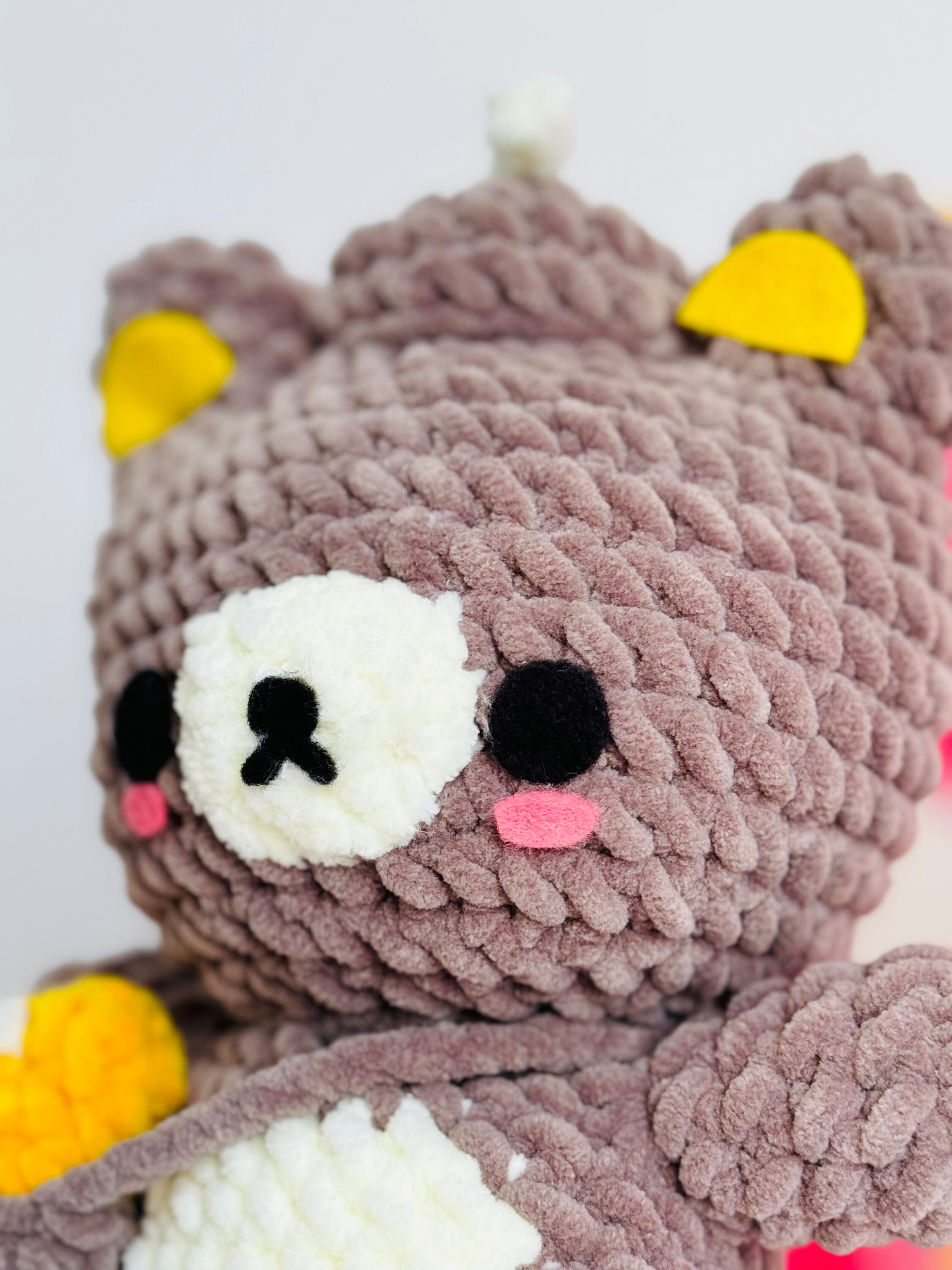 Rilakkuma Bear Crochet Plushie Made to Order 100% Handmade - Etsy