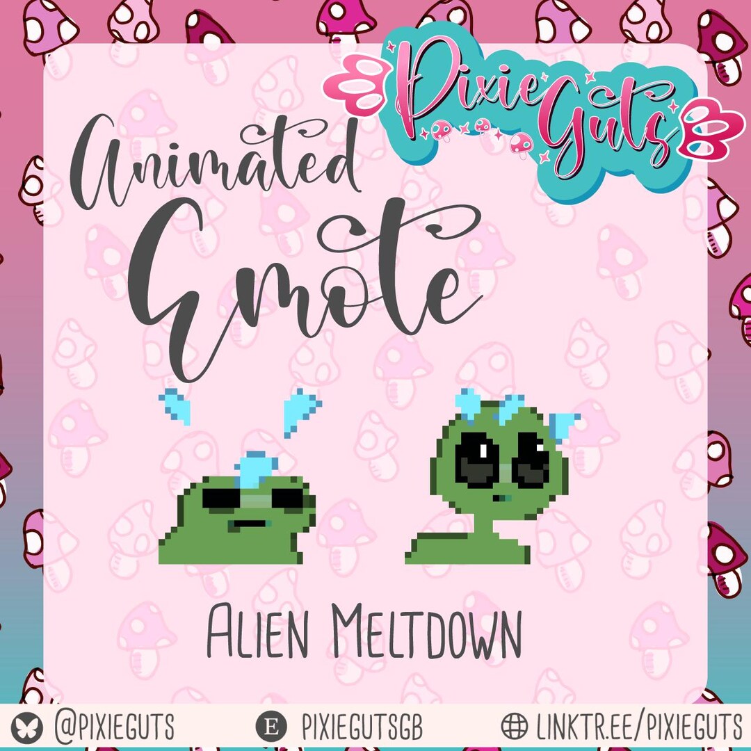 Animated Alien Meltdown Emote: Twitch, Discord (digital Download) - Etsy