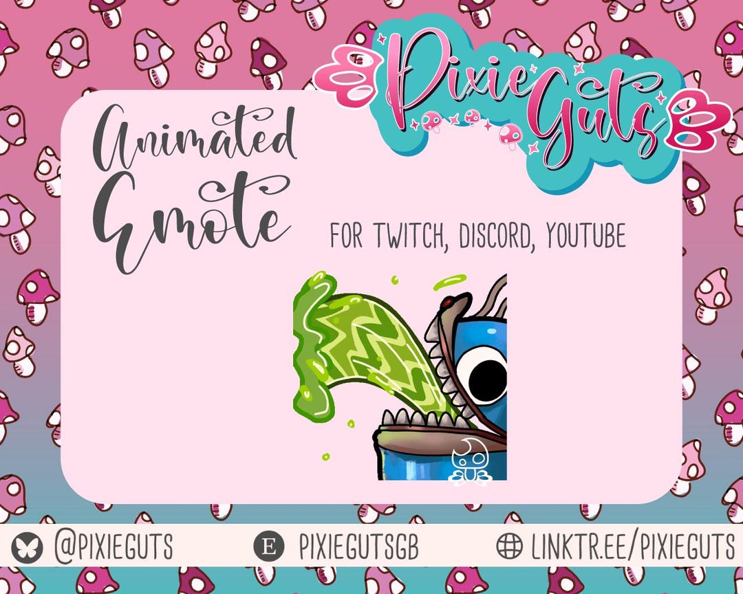 ANIMATED Puke REPO Emote - Blue R.E.P.O Spewer Animation Emote for ...