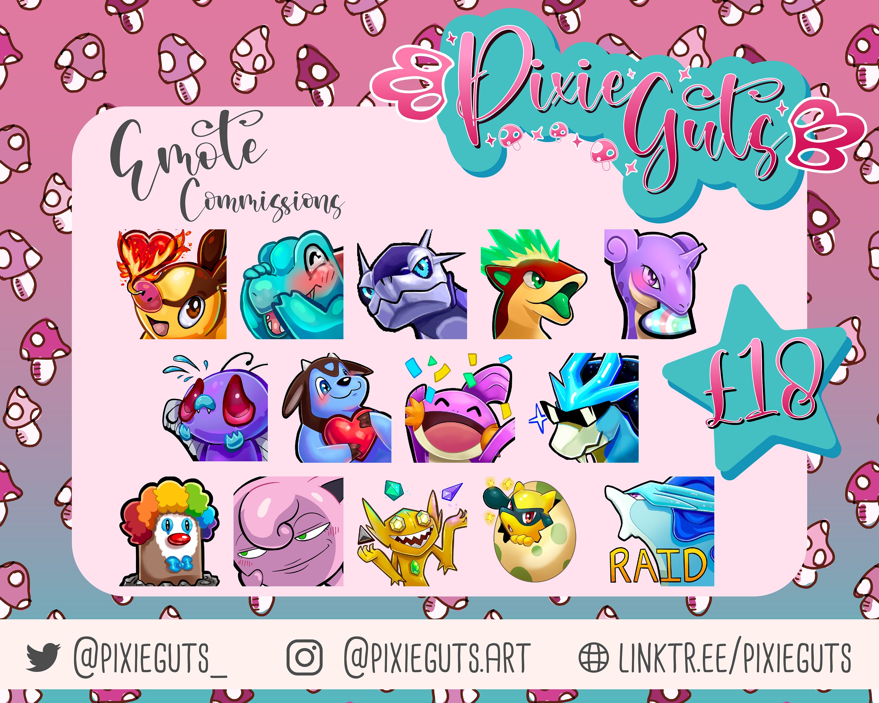 Charshrug Static Pokemon Emote Shrug 004 Charmander - Etsy