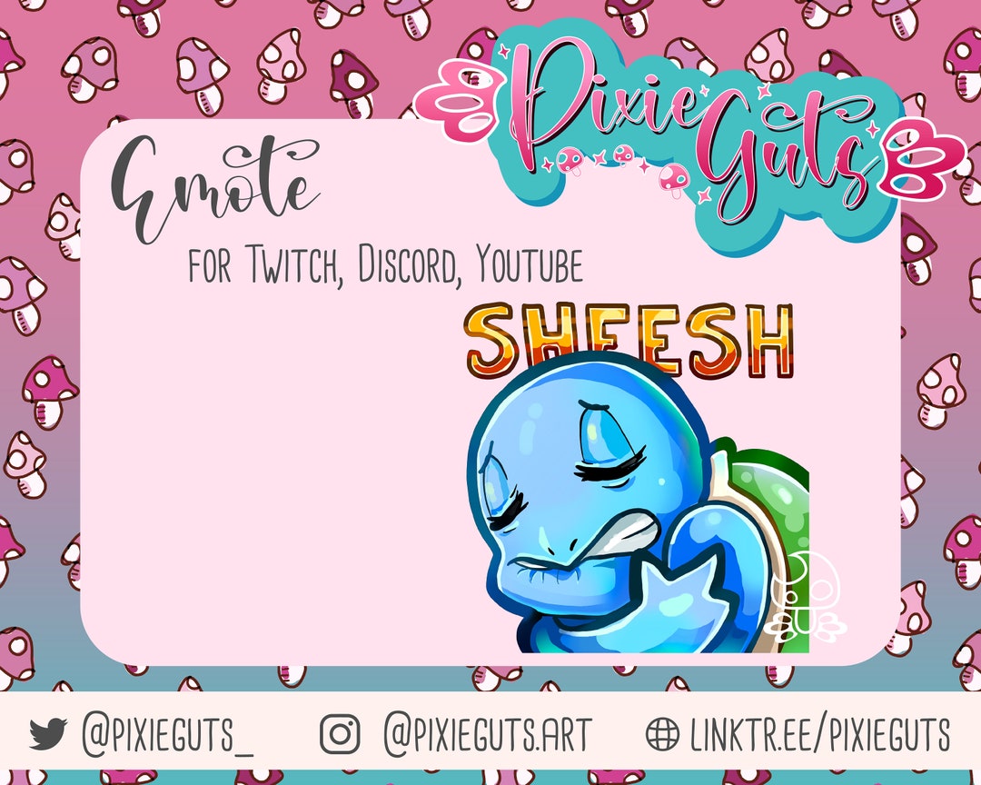 Squirtlesheesh Static Shiny Pokemon Emote Sheeshing 007 Squirtle - Etsy