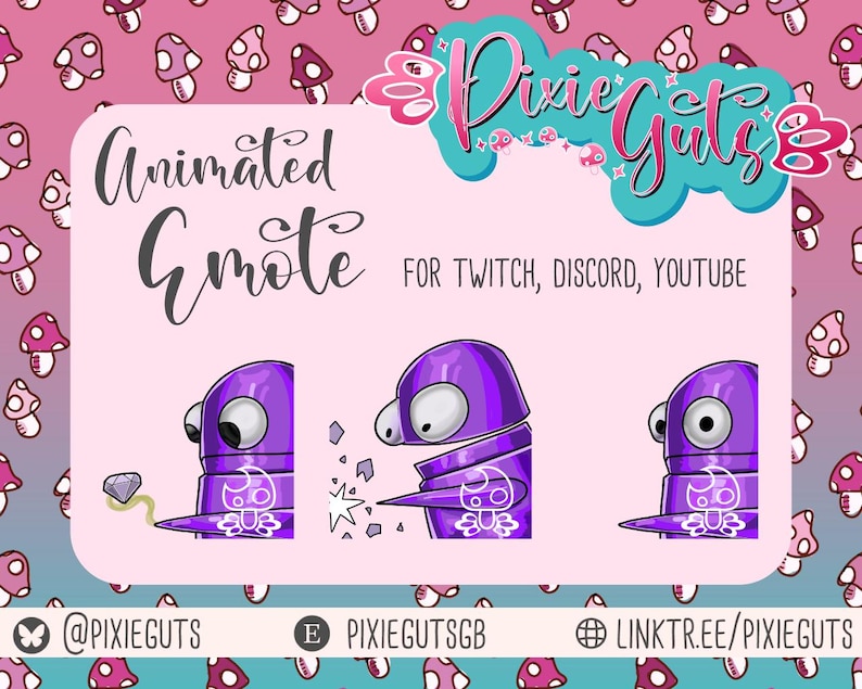 ANIMATED Oops REPO Emote - Purple R.E.P.O Diamond Breaking Smash Emote ...