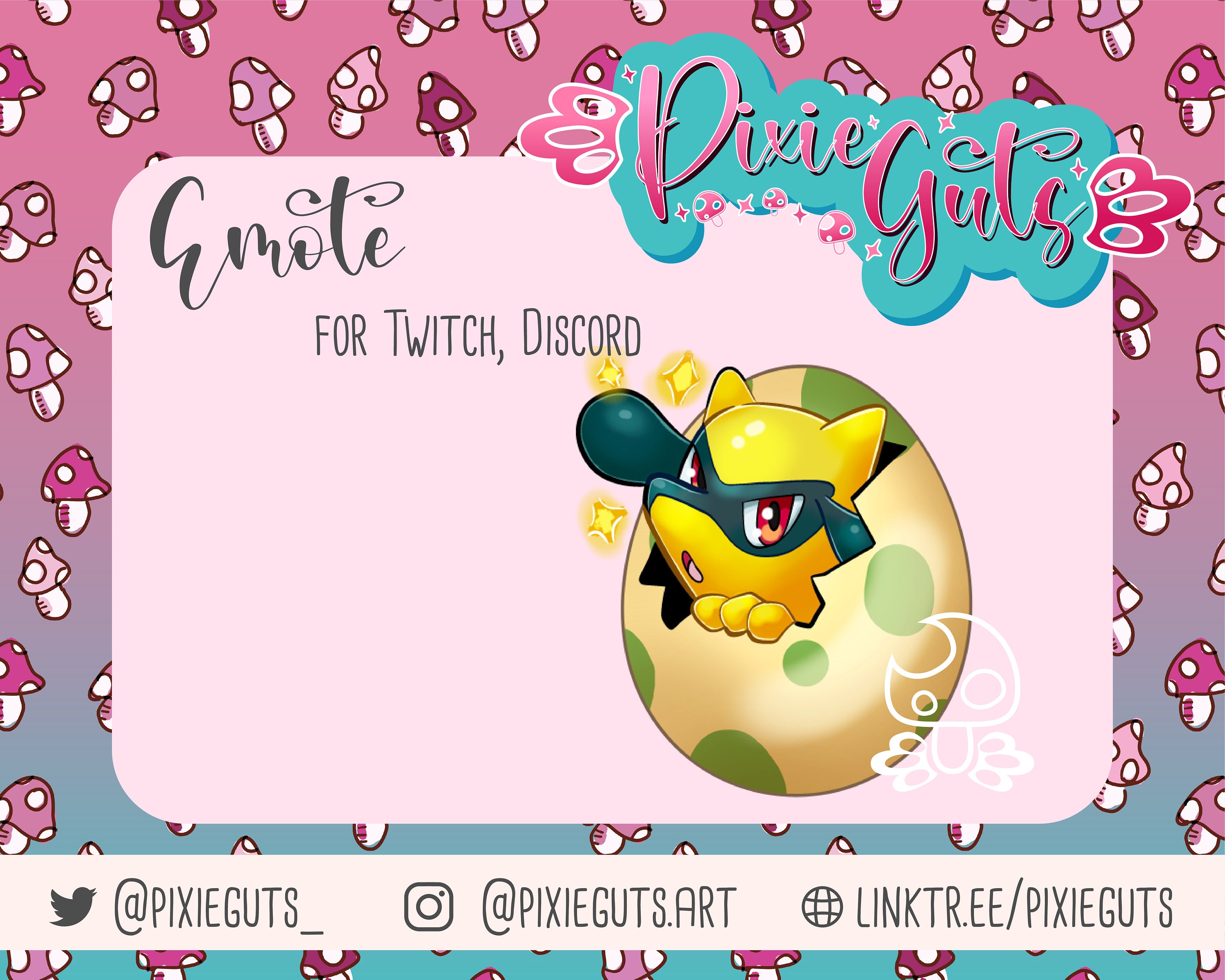 Egg Month Pokemon Twitch Emote - Riolu Hatching - Etsy