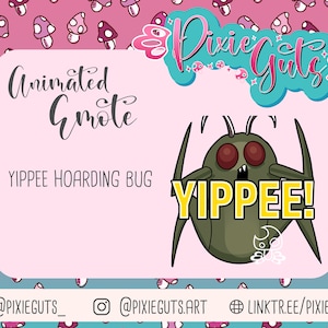 Lethal Company ANIMATED Yippee Hoarding Bug Emote Loot Bug Yipee Jump ...