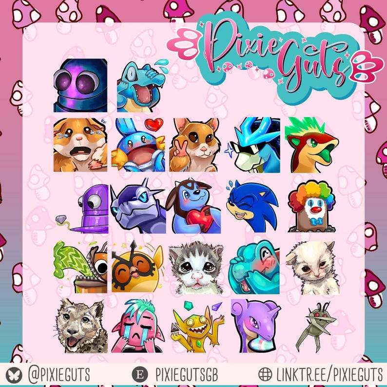 ANIMATED Cat Emote Pack - Set of 8 Animated Calico Cat Emotes for ...