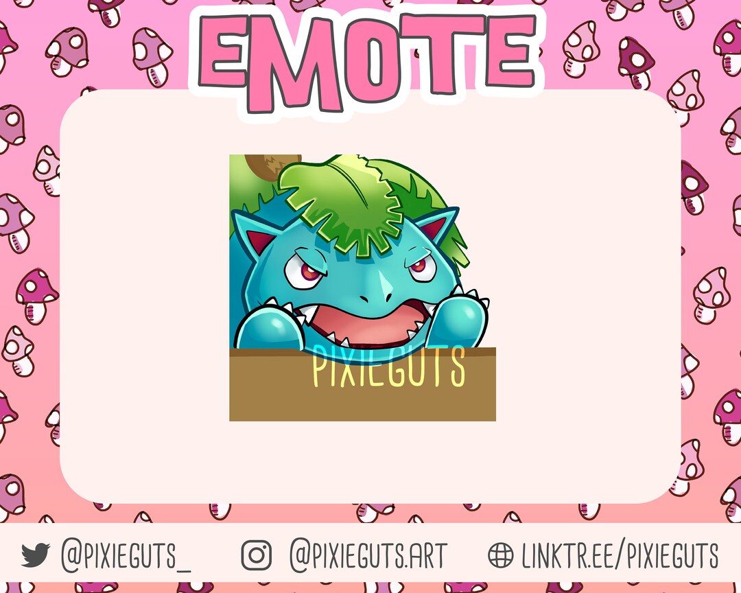 Venutap - Animated Pokemon Emote Bongo Tap #003 Venusaur - Etsy