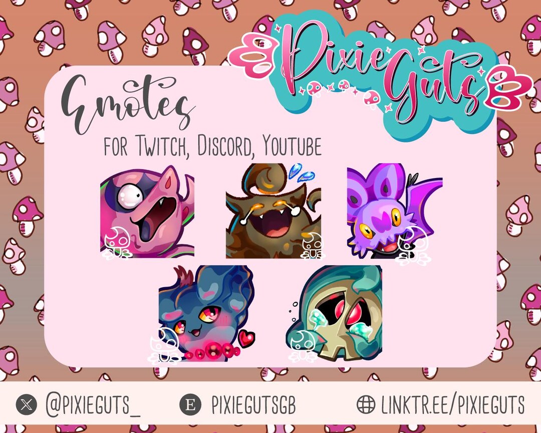 Halloween Emote Set - Pokemon Halloween Pog Laugh Hi Hello Love Heart ...