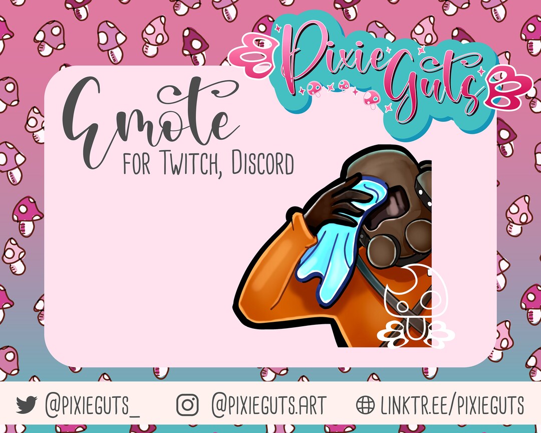 Lethal Company Sweat Emote - Relief Wiping Forehead Emote for Twitch ...