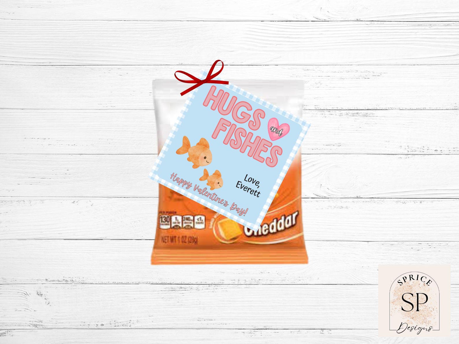 Printable Goldfish Valentines Day Card - Etsy