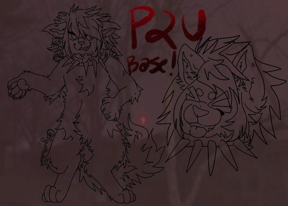 Emo Scene Furry Dog Reference Sheet Base - Etsy