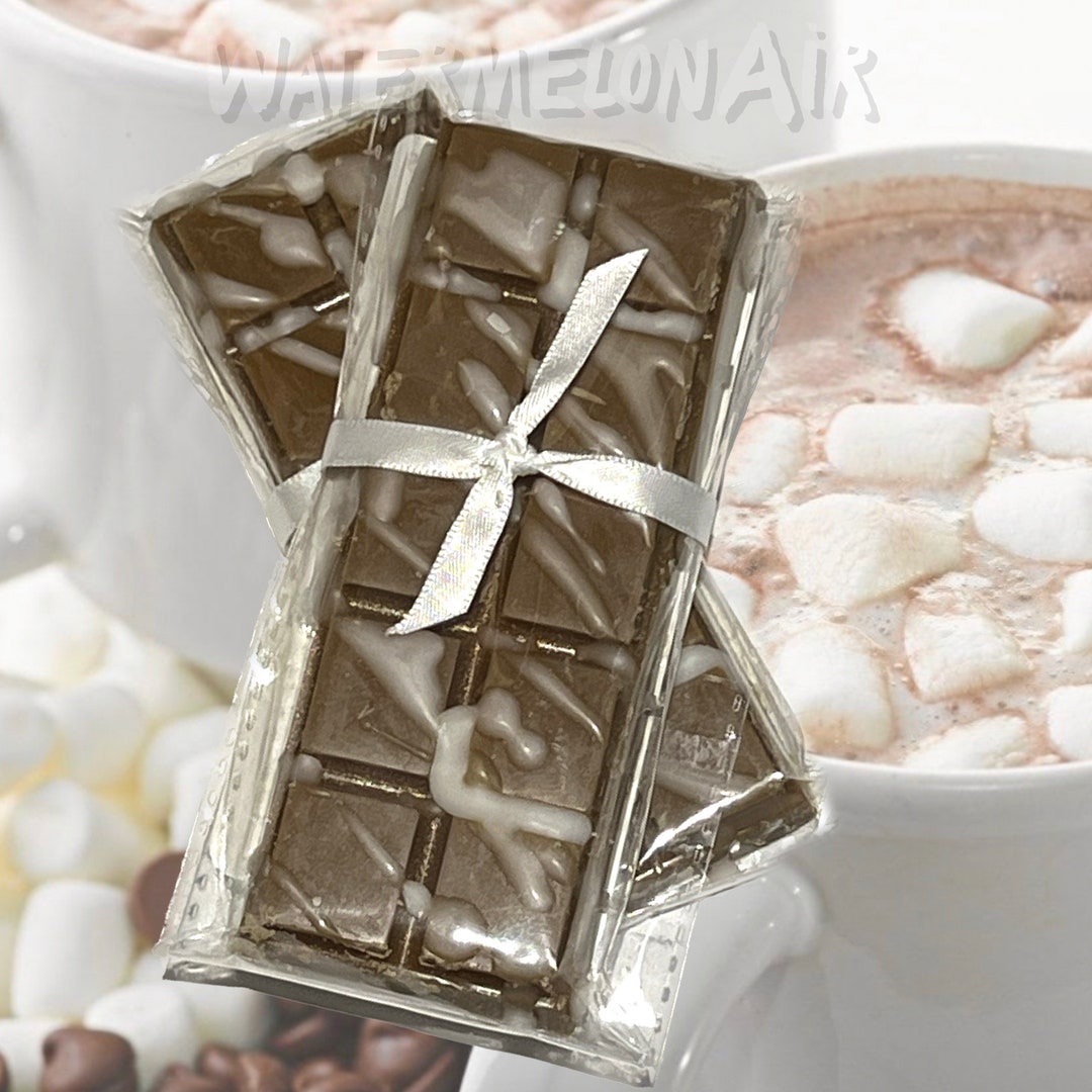 HOT COCOA & MARSHMALLOWS Wax Snap Bars Melts, Hot Chocolate Wax Melts ...