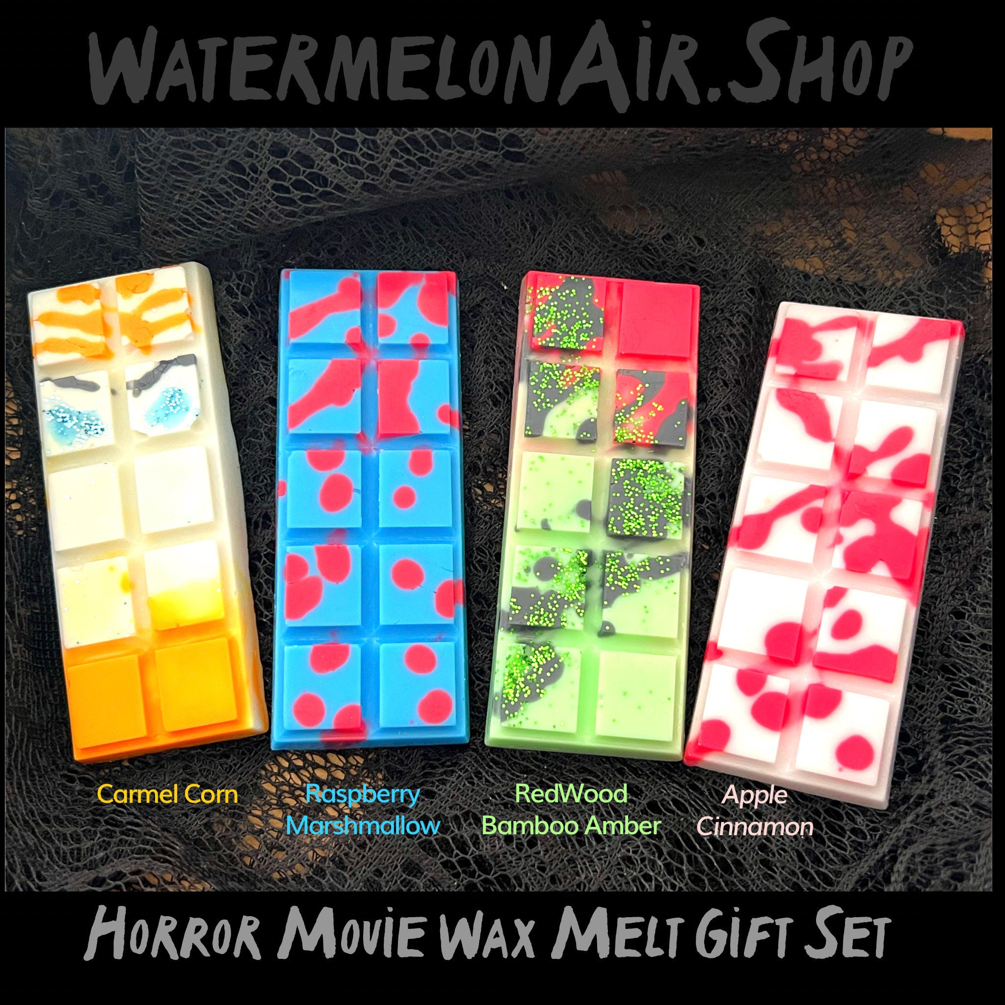 Horror Movie Idol Wax Melt Gift Set: Chucky, Jason, Freddy, Ghostface ...