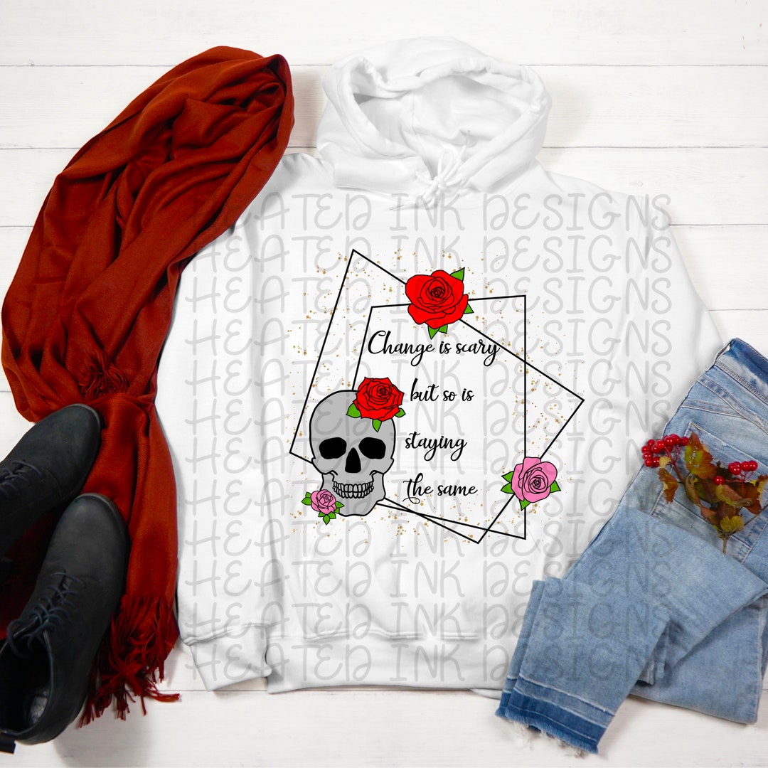 Change is Scary Saying PNG - Etsy
