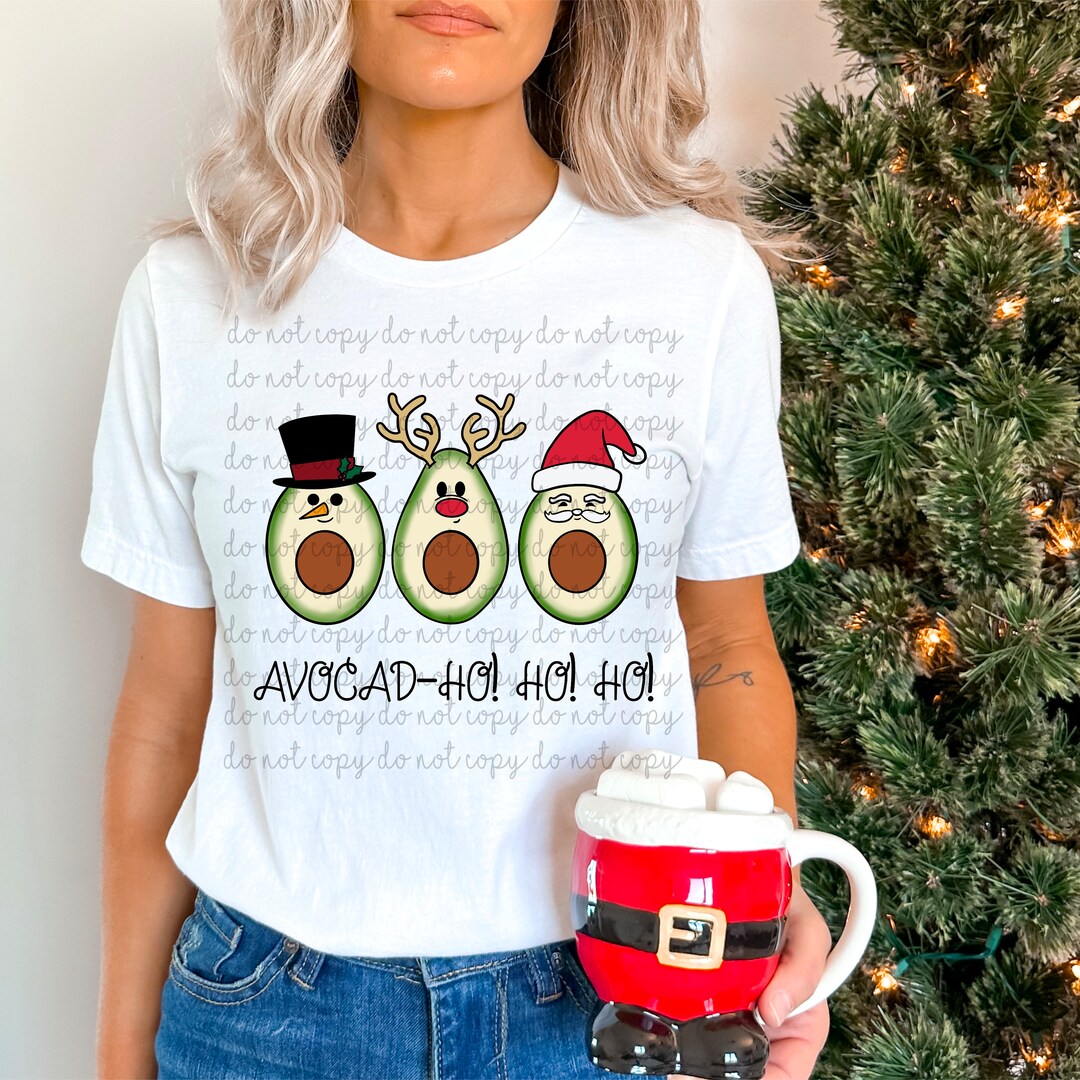 Avacad-ho Ho Ho PNG - DIGITAL DOWNLOAD - Etsy