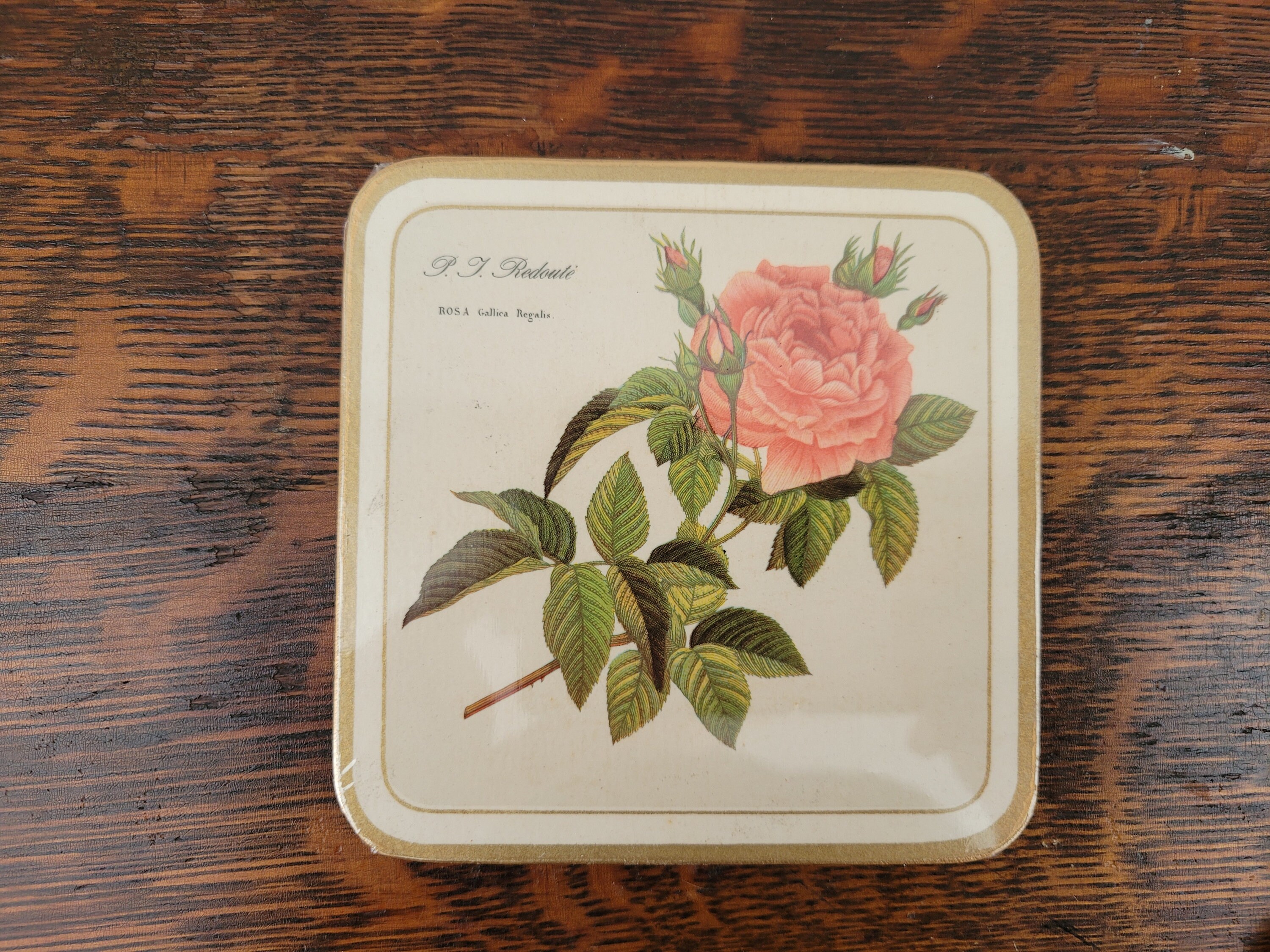 New Vintage Pimpernel Rose Cork Backed Coasters, Set of 4 - Etsy Canada