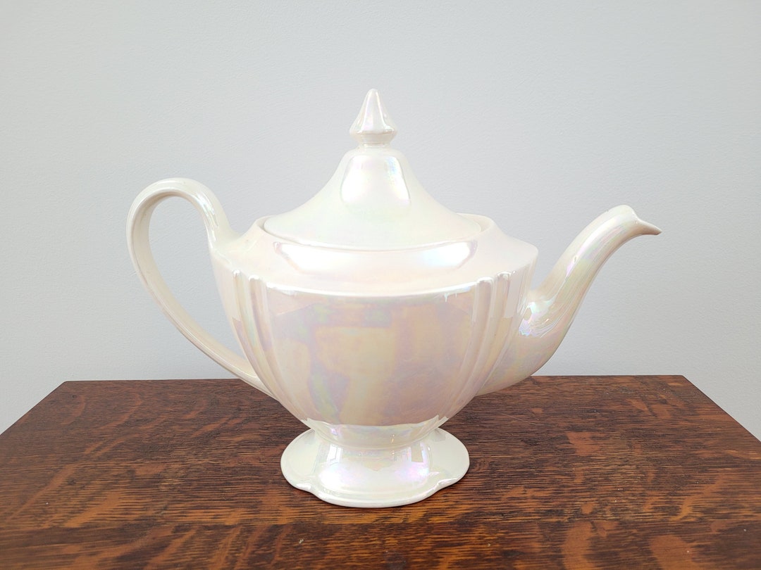 Royal Winton 1950s Cream Lustreware Teapot - Etsy