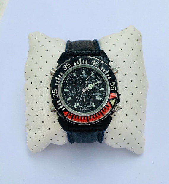 NOS Sector Chronograph W.R. 100M Quartz Mens Watch w/… - Gem
