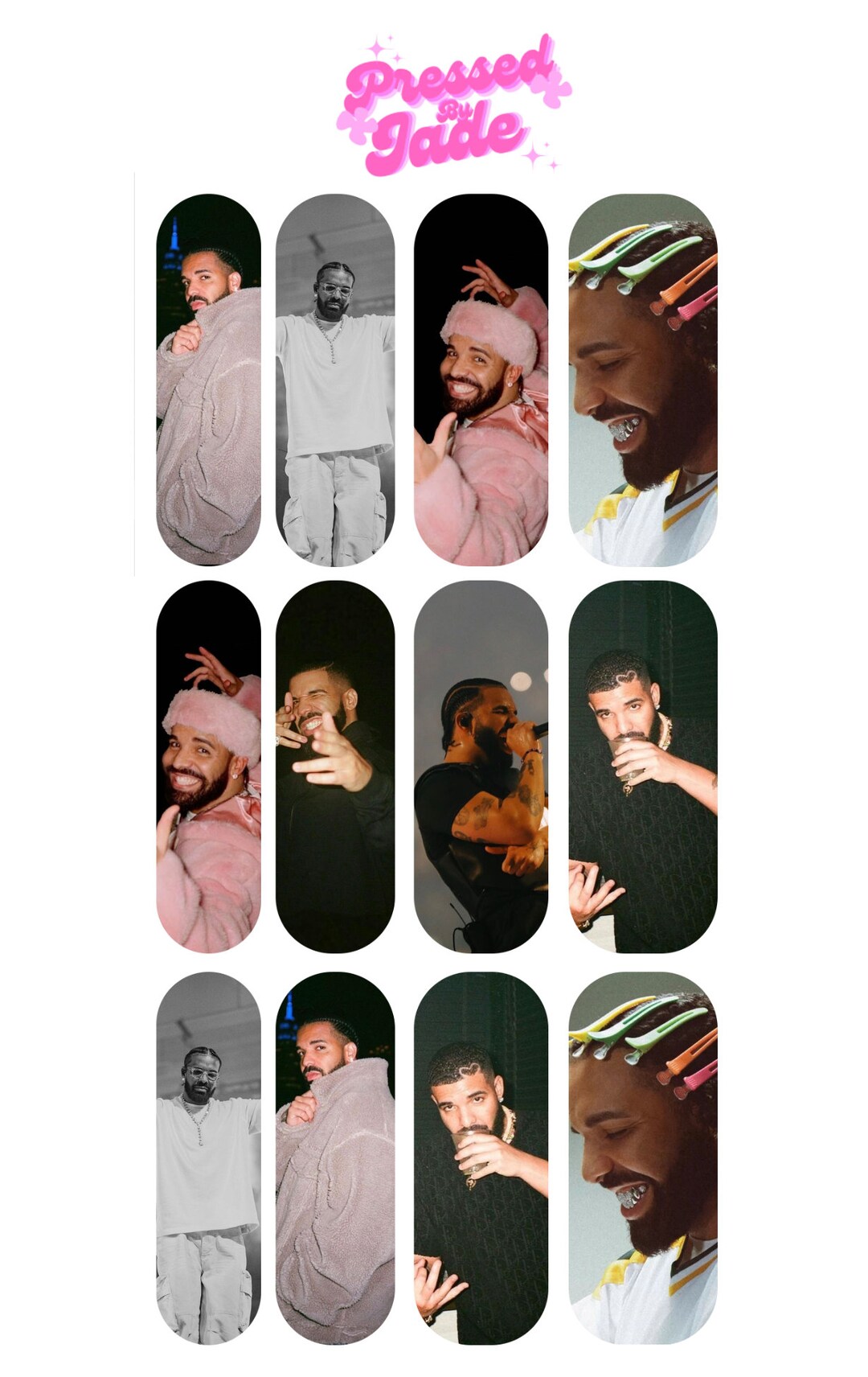 Drake Waterslide Decals L Nail Art - Etsy