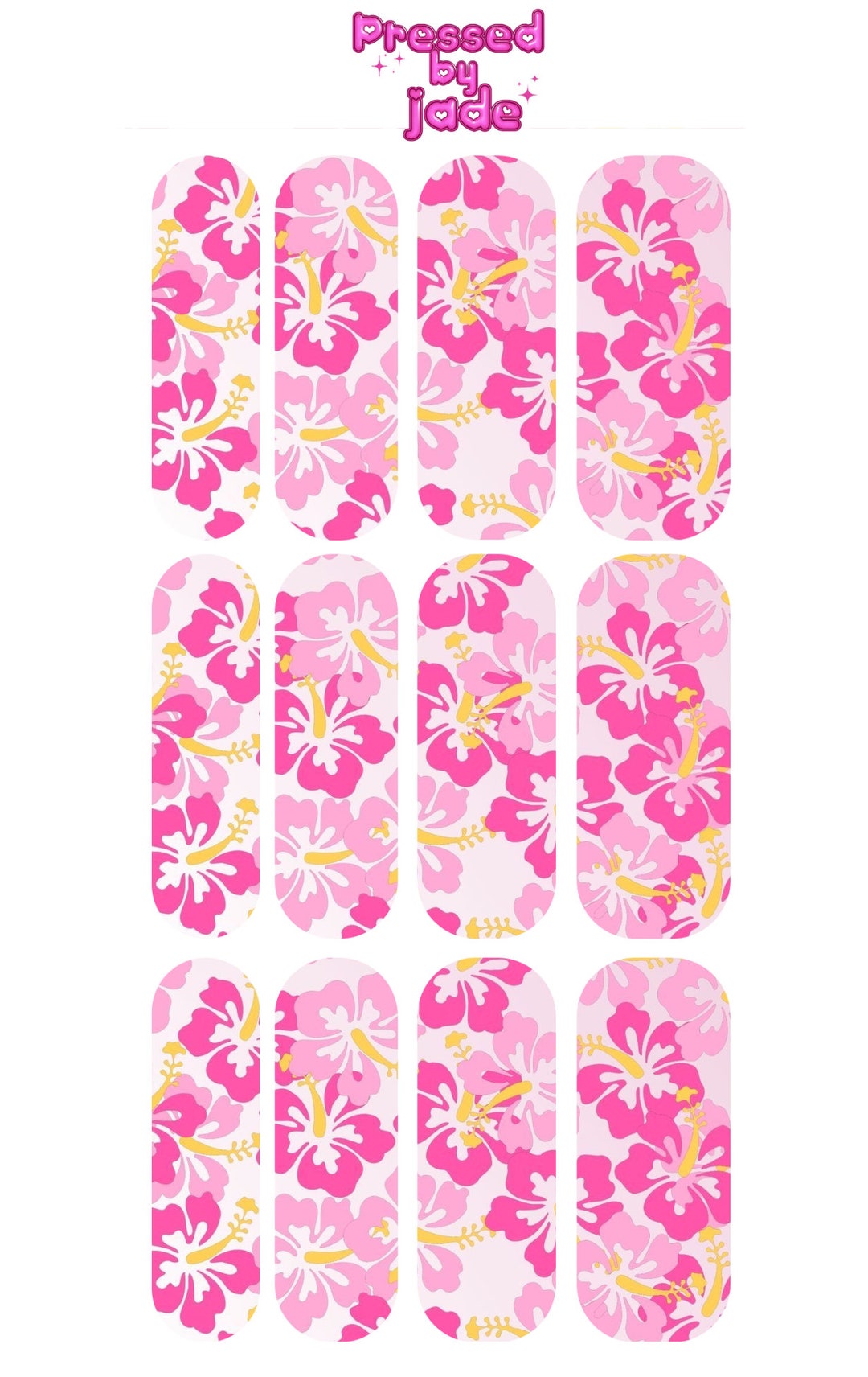 Hibiscus Flower Waterslide Decals - Etsy