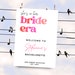 Bride Era Bachelorette Welcome Sign Template, Customizable Party Sign ...