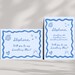 Something Blue Proposal Card, Hand Drawn Style Wavy Border Doodles ...