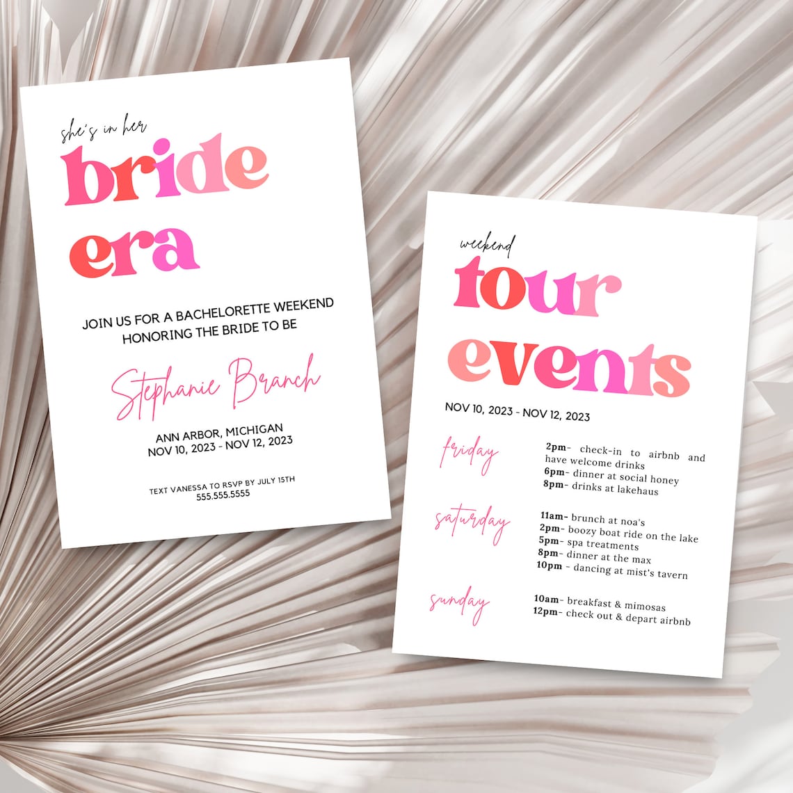 Bride Era Bachelorette Invite, Bachelorette Eras Theme, in My Bride Era ...