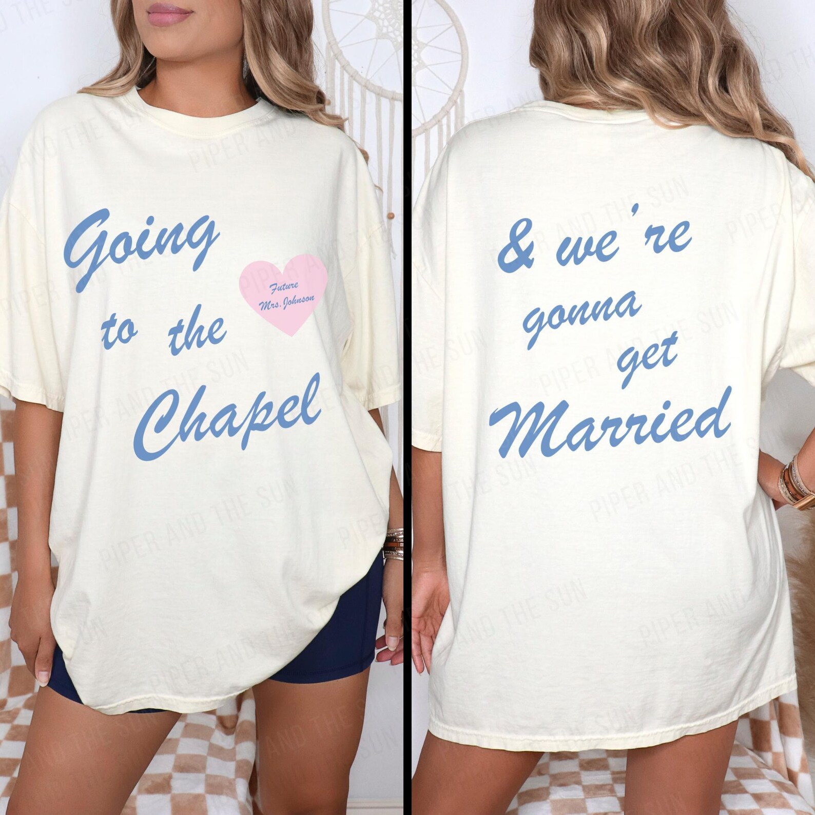 Going to the Chapel Shirt, Personalized Bridal T Shirt, Wedding Day of ...